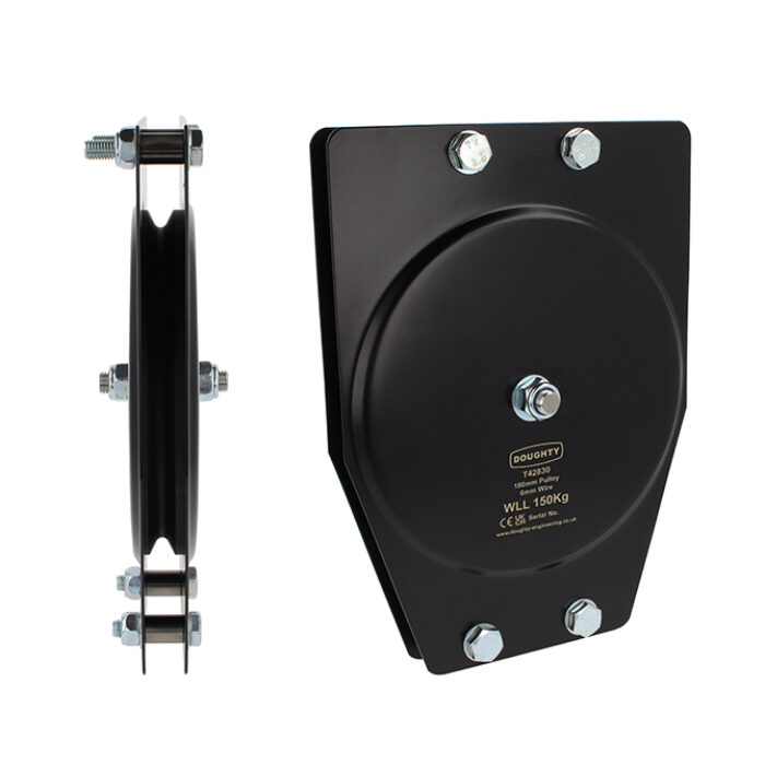 180mm Standard Pulleys-Wire – Doughty Engineering