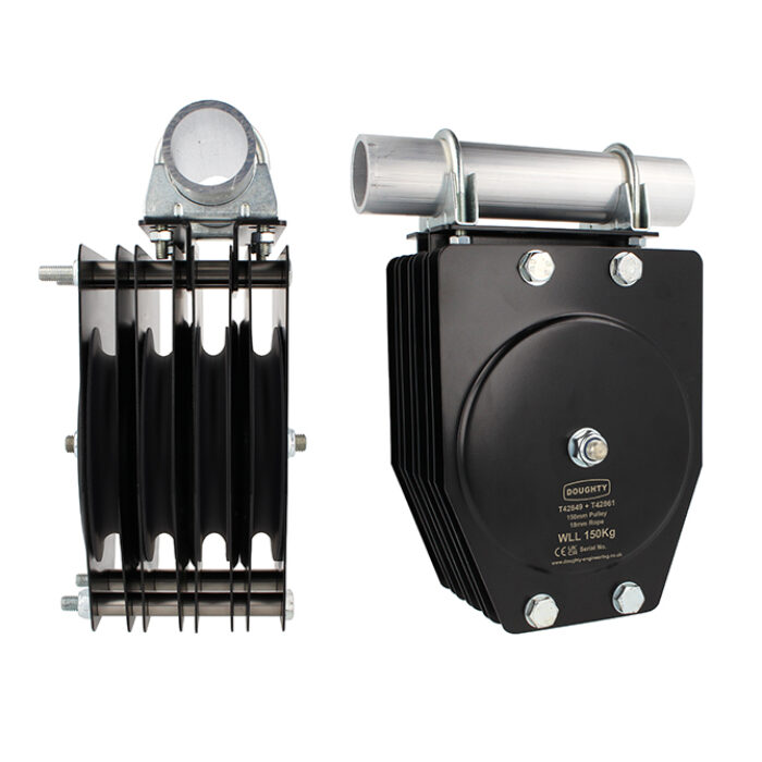 150mm Standard Pulleys-Rope – Doughty Engineering