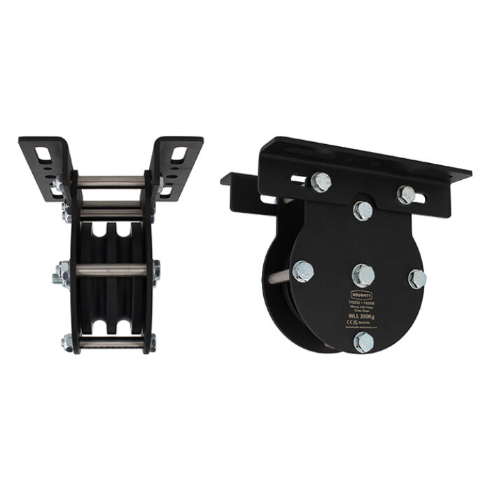 100mm Heavy Duty Pulleys-Rope – Doughty Engineering