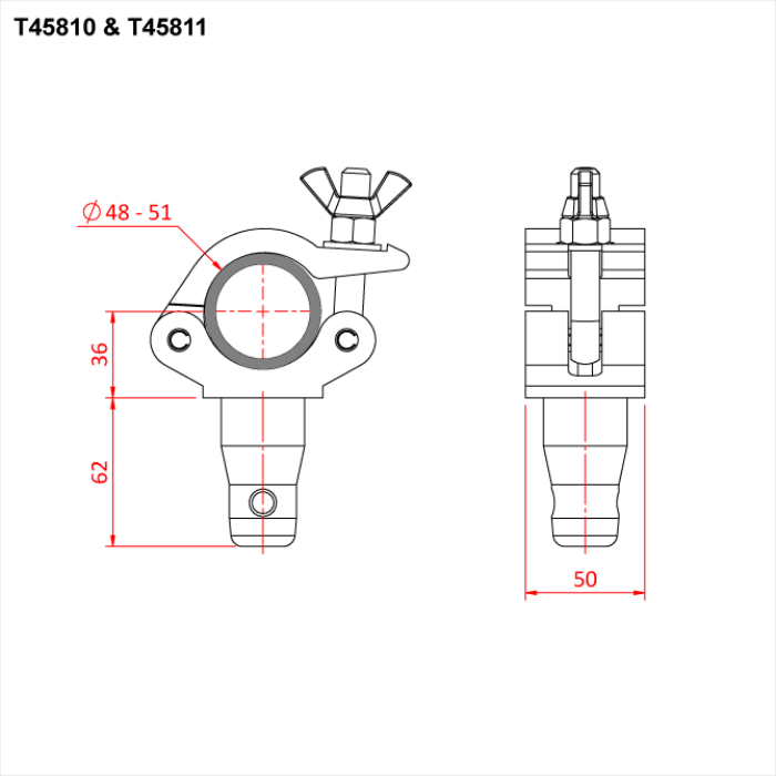 Low Profile Clamp with Half Connector – Doughty Engineering