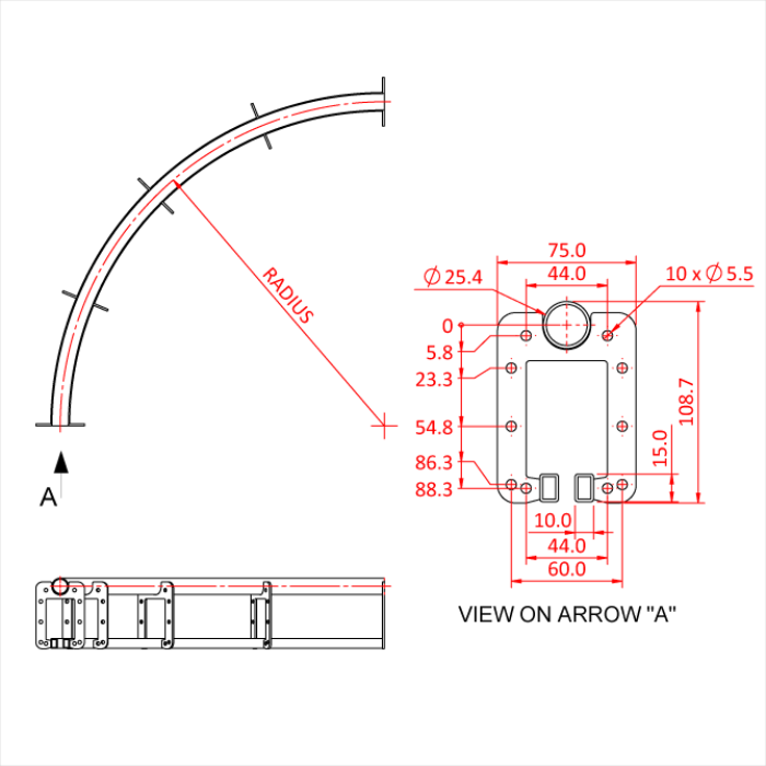 Six Track 90° Curves – Doughty Engineering