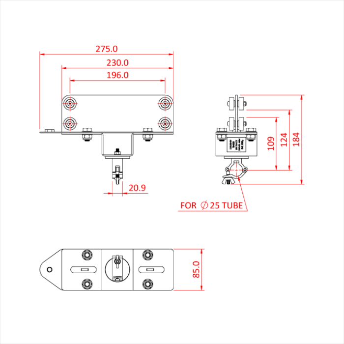 Swivel Arm-Sixtrack Mounted – Doughty Engineering