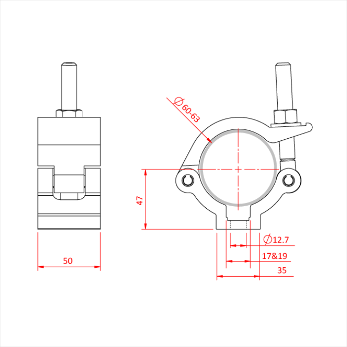 Mammoth Clamp with Stainless Eye Bolt – Doughty Engineering