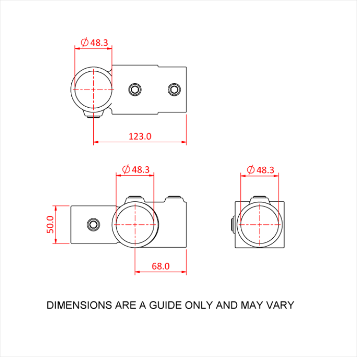 Pipeclamp Combination Socket Tee – Doughty Engineering
