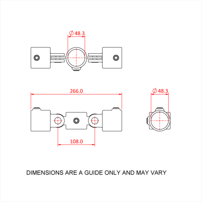 Pipeclamp Double Swivel Combination – Doughty Engineering