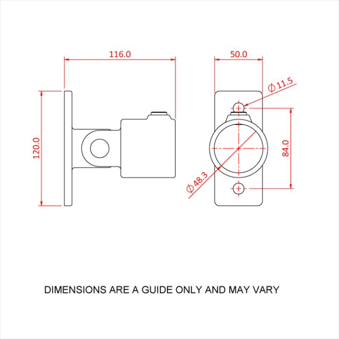 Pipeclamp Swivel Base – Doughty Engineering
