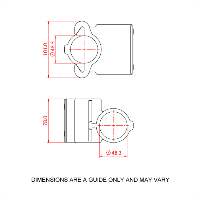 Speedrail Modular 90° Crossover – Doughty Engineering