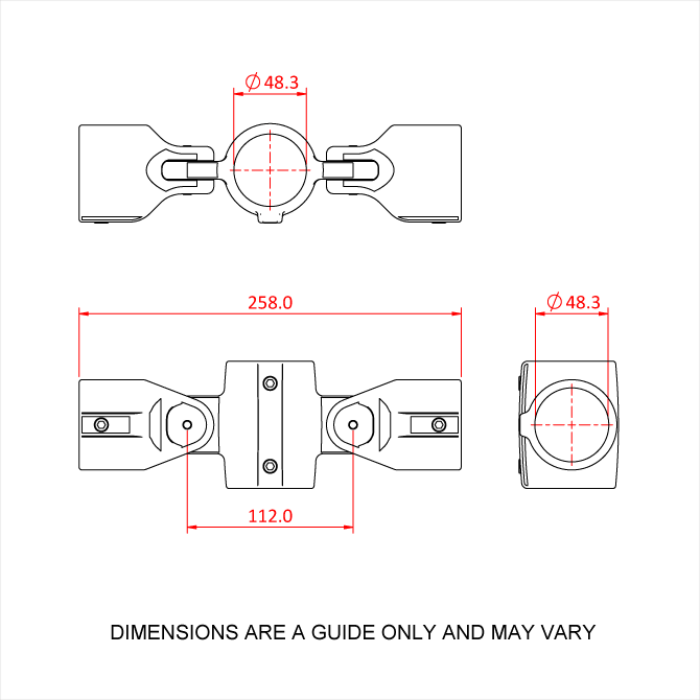 Speedrail Double Swivel Combination – Doughty Engineering