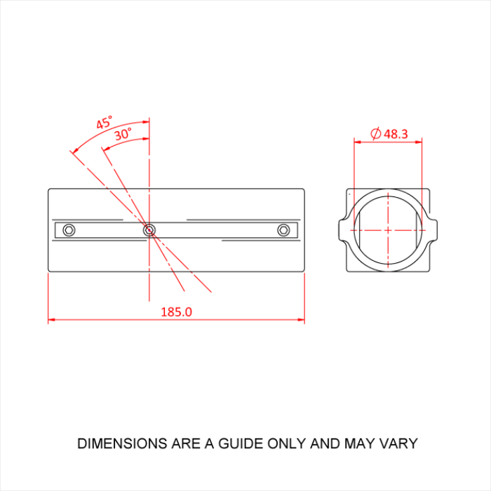 Speedrail Angled Cross 30-45 – Doughty Engineering