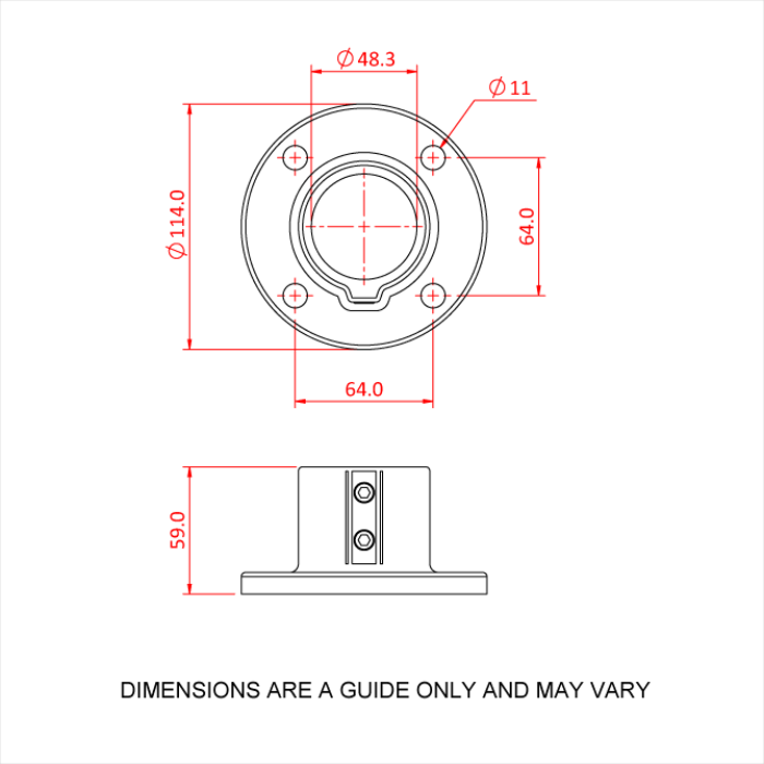 Speedrail Base Flange – Doughty Engineering