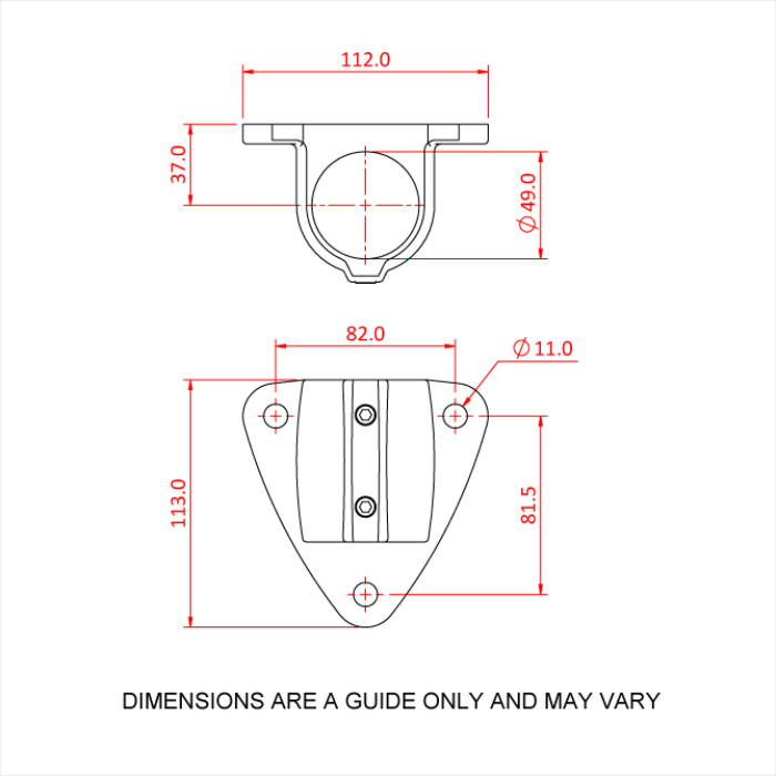 Speedrail Side Palm Fixing – Doughty Engineering