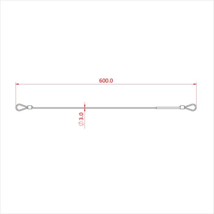 100Kg Safety Bond-3mm x 600mm – Doughty Engineering