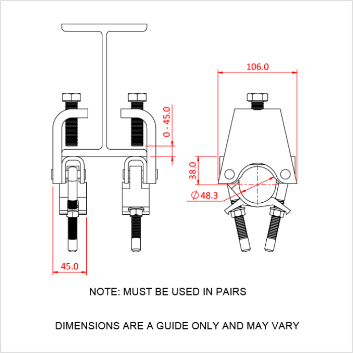 Gravlock Coupler per pair – Doughty Engineering