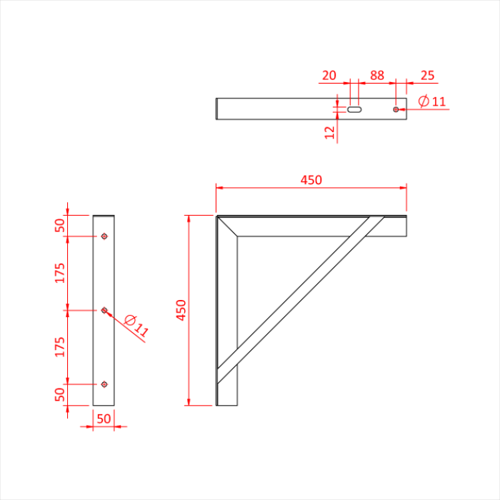 Angle Iron Wall Bracket – Doughty Engineering