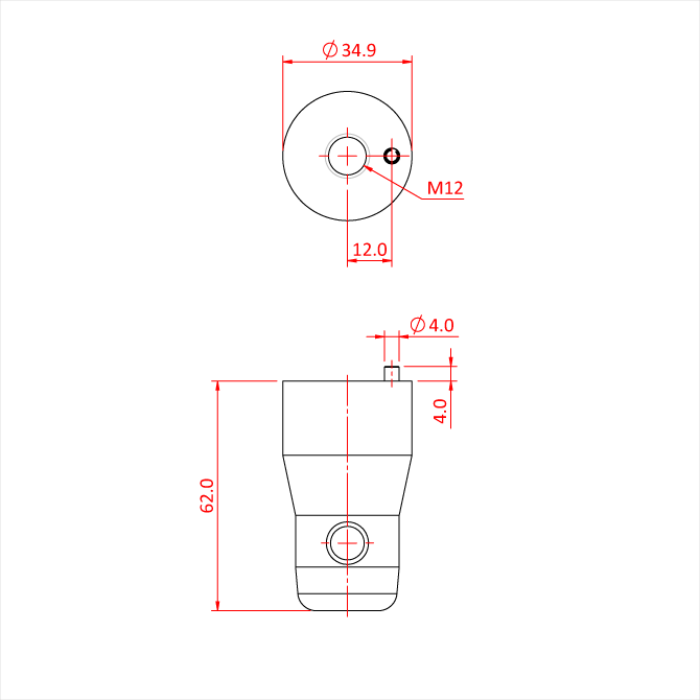 M12 Half Connector – Doughty Engineering