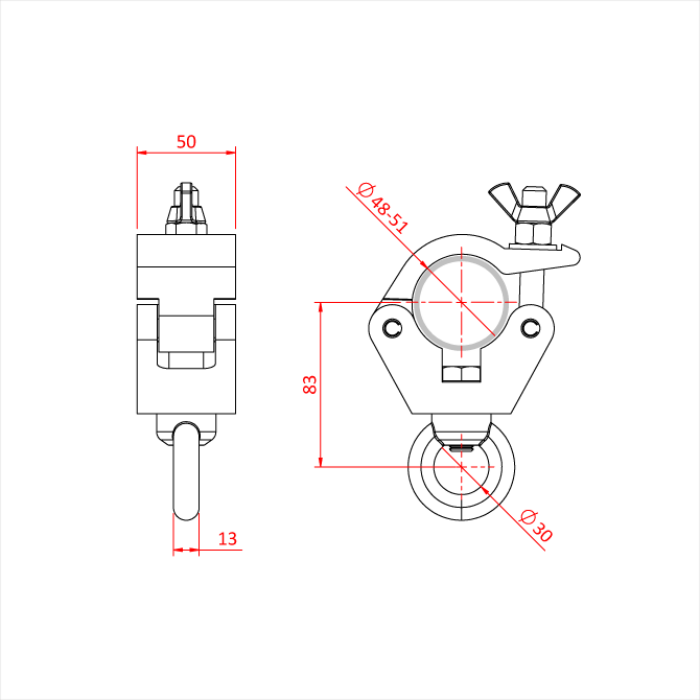 Doughty Hanging Clamp – 340Kg – Doughty Engineering