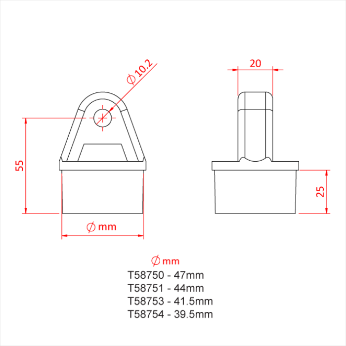 Round Shank Pivot Plugs – Doughty Engineering
