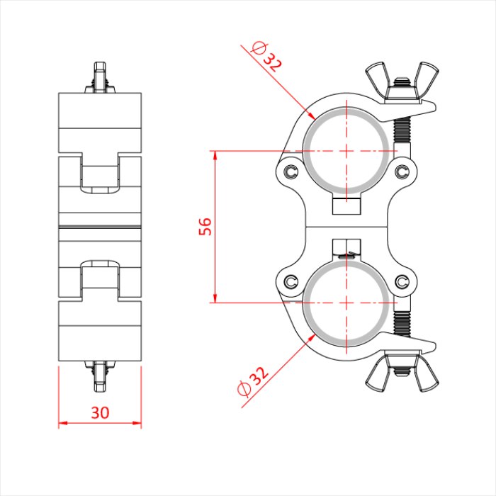 32mm Atom Parallel Coupler – Doughty Engineering 32mm Atom Parallel Coupler – Doughty Engineering