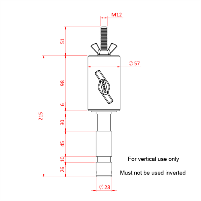 28mm Roller Race TV Spigot – Doughty Engineering