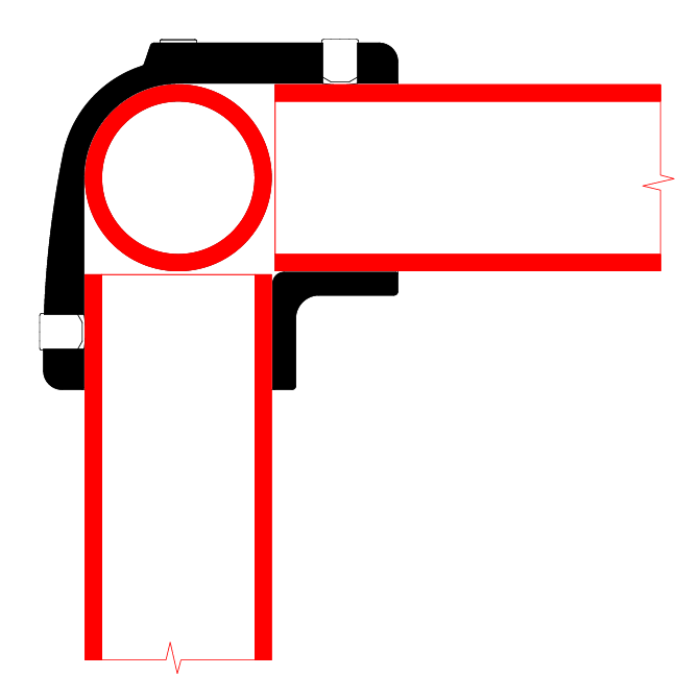 Speedrail Corner With Through Tube – Doughty Engineering